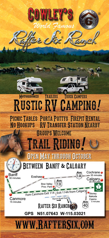 Welcome To Cowley's Rafter Six® Ranch ~ Trail Riding Specialists of the ...